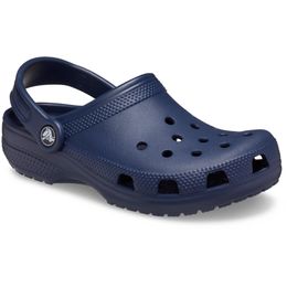 Clog Crocs "Classic K", Kinder, Gr. 29, blau (navy), Croslite&trade;, unifarben, Schuhe Clog, Sommerschuh, Hausschuh, Badeschuh mit schwenkbarem Fersenriemchen