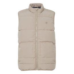 Steppweste Blend "Steppweste BHOuterwear", Herren, Gr. L, beige (crockery), Obermaterial: 49% Baumwolle CO. 41% Polyester PES. 10% Nylon NY., Westen Steppweste
