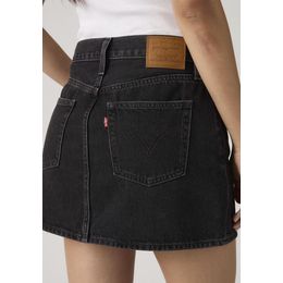 Levi's Levis "ICON SKIRT" mit Used-Effekten und ausgefransten Kanten