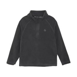 Strickfleece-Pullover Color Kids "Strickfleece-Pullover COFleece", M&auml;dchen, Gr. 104, schwarz (schwarz, grau), Obermaterial: 100% Polyester PES., regular fit, Pullover