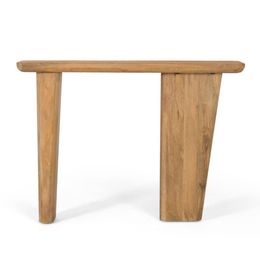 Pharao24.de Wandtisch Flur Tisch in Mangoholz Naturfarben 120 cm breit