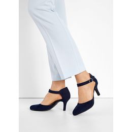 bonprix Spangenpumps mit schmalem Absatz, blau