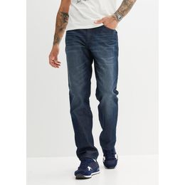 bonprix Classic Fit Jeans Straight, blau, mit Baumwolle