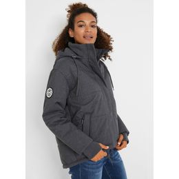bonprix wasserabweisende Outdoor-Steppjacke Oversized, grau