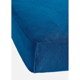 bonprix Cashmere Touch Spannbettlaken, blau