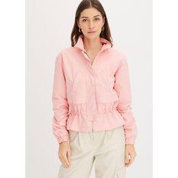 bonprix Kurze Jacke mit Taillen-Tunnelzug, rosa