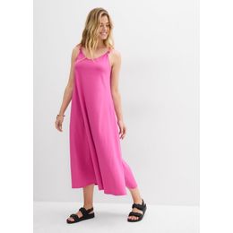 bonprix Jerseykleid aus reiner Baumwolle, pink, 100% Baumwolle