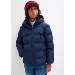 bonprix Steppjacke mit Kapuze, blau