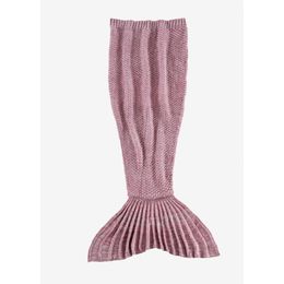 bonprix Kuscheldecke in Mermaid-Form, rosa