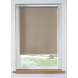 bonprix Verdunkelungsrollo einfarbig schnurlos, braun, Gr.150x90 cm, Verdunkelung f&uuml;r Deine R&auml;ume