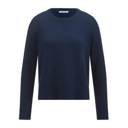 Peter Hahn - Rundhals-Pullover, blau, Gr. 40 / M