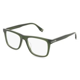 Police VPLR62 Brille Herren | Fassung: Vollrand, Quadratisch, Gr&uuml;n Transparent