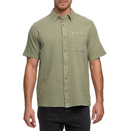 Kurzarmhemd INDICODE "INTrypto Short Sleeve", Herren, Gr. M, N-Gr, sea spray, Single Jersey, Obermaterial: 100% Baumwolle, unifarben, regular fit, Hemden Kurzarmhemd