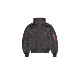 Bomberjacke Alpha Industries "MA-1 Hooded", Herren, Gr. S, grau (vintage grau), Obermaterial: 100% Nylon, Futter: 100% Nylon, Kapuzenfutter: 100% Polyester, F&uuml;llung: 100% Polyester, Jacken Bomberjacke