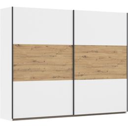 Schwebet&uuml;renschrank Rauch "Kleiderschrank Schrank Garderobe Garderobenschrank W&auml;scheschrank NEO", wei&szlig; (alpinwei&szlig;, eiche artisan), B:261cm H:210cm T:59cm, Holzwerkstoff, Schr&auml;nke, Schwebet&uuml;renschrank, mit gro&szlig;z&uuml;gigem Stauraum und vielf&auml;ltigen Farbkombinationen