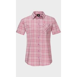 Sch&ouml;ffel Outdoorbluse SCH&Ouml;FFEL "Blouse Style Frolya WMN", Damen, Gr. 42, 3105, rosa, Oberstoff: 81% Polyester, 14% Nylon, 5% Elasthan, bequem, V-Ausschnitt, Blusen Outdoorbluse