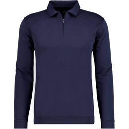 Poloshirt Ragman, Herren, Gr. S, marineblau, Piqu&eacute;, Baumwollmischung, regular fit, ohne Ausschnitt, Shirts Poloshirt