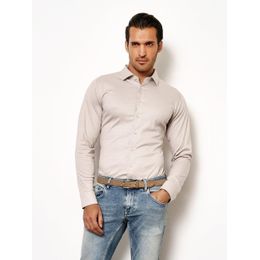Langarmhemd DESOTO "Jerseyhemd Casual Kent", Herren, Gr. XXL, N-Gr, light sonte piqu&eacute;, Jersey, Obermaterial: 100% Baumwolle, unifarben, slim fit normal, Rundhals, Raglan&auml;rmel,&Auml;rmel mit &Auml;rmelschlitz 1-Knopf-Manschette mit Schlitz, Hemden Langarmhemd