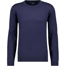 Rundhalspullover Ragman, Herren, Gr. 50, marineblau, 100% Wolle, Rundhals, Pullover Rundhalspullover