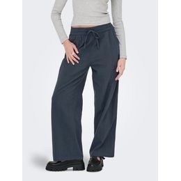 Schlupfhose Only "ONLTIZANA COTTON LOOSE PANTS WVN NOOS", Damen, Gr. L, N-Gr, ombre blau, Web, Obermaterial: 100% Baumwolle, unifarben, regular fit kn&ouml;chellang, Hosen Schlupfhose