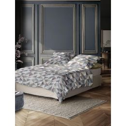 Bettw&auml;sche Irisette "Wave 8509", multi, B/L: 155cm x 220cm, 1 Stk., 1 Stk., Mako-Satin, B/L: 80cm x 80cm, 2 Stk., Mako-Satin, Obermaterial: 100% Baumwolle, Bettw&auml;sche, Bettw&auml;sche, anschmiegsam und atmungsaktiv, Ganzjahresqualit&auml;t