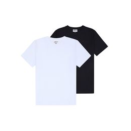 T-Shirt Ellesse "T-Shirt ACCIANO TEE 2P 2er Pack", Herren, Gr. L, bunt (schwarz, wei&szlig;), Obermaterial: 100% Baumwolle CO., Shirts T-Shirt