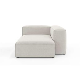 Ottomane OTTO HOME "XL HAILY links/rechts bestellbar, extra tief, Ma&szlig;e B/T/H: 130/160/72cm", beige (creme), B:130cm H:72cm T:160cm, 100% Polyester, Sofas, Ottomane, als Modul oder separat verwendbar, f&uuml;r individuelle Zusammenstellung
