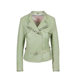 Lederjacke Freaky Nation "Light Breeze-FN", Damen, Gr. M (38), gr&uuml;n, Oberstoff: 100% Leder; Futter: 100% Baumwolle, normal, Jacken Lederjacke