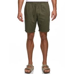 Shorts INDICODE "INMelaton Shorts", Herren, Gr. XXL, N-Gr, army, Web, Obermaterial: 100% Baumwolle, unifarben, regular fit, Hosen Shorts