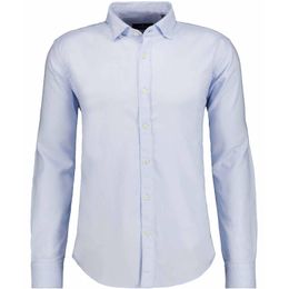 Henleyshirt Ragman, Herren, Gr. XL, taubenblau, Popeline, Baumwolle, regular fit, ohne Ausschnitt, Shirts Henleyshirt