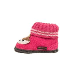 Kitz-Pichler Slippers 'H&uuml;ttenschuhe Kauns Appl. Reh' girl Pink size 27