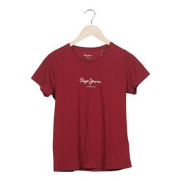 Pepe Jeans T-Shirt Damen Gr&ouml;&szlig;e XL Second Hand rot