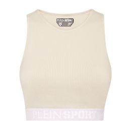Plein Sport Sport-BH Damen Gr&ouml;&szlig;e 5XL hellgrau / wei&szlig;