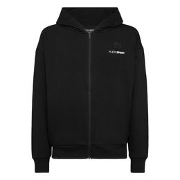 Plein Sport Zip-Up Hoodie 'Scratch' male Black size XL