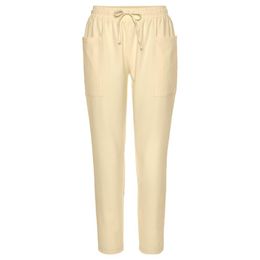 Lascana Pleat-Front Pants female Beige size 40