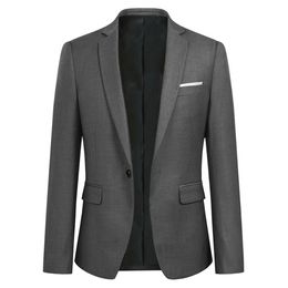 YOUTHUP Suit Jacket male Grey size XS