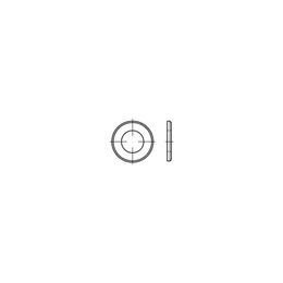 ISO 7090 Scheibe Messing blank gedreht 4mm (4,3x9x0,8) mit Fase Ohne Formfangabe ; Industrial Quality Supplies (070907070040000)