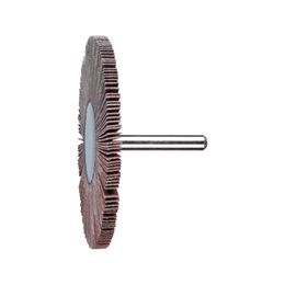 Pferd TOOLS Korund F&auml;cherschleifer F &Oslash; 80x5 mm Schaft-&Oslash; 6 mm A120 f&uuml;r Feinschliff und Finish (47801624)