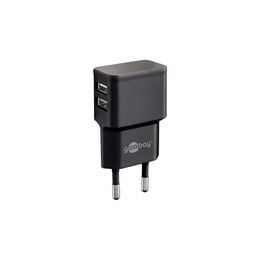 goobay Dual USB-Ladeger&auml;t 2,4A,100-240V,sw 44951)
