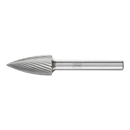 Pferd TOOLS Hartmetall Fr&auml;sstift Spitzbogen SPG &Oslash; 12x25 mm Schaft-&Oslash; 6 mm Z3 universal mittel (21122706)