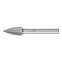 Pferd TOOLS Hartmetall Fr&auml;sstift Spitzbogen SPG &Oslash; 10x20mm Schaft-&Oslash; 6 mm Z4 universal mittel fein (21122646)