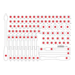 KS Tools Leere Schaumstoffeinlage zu 811.0095 (811.0095-97)