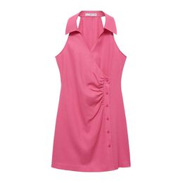 Mango Shirt Dress female Pink size XL