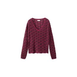 MANGO TEEN Pullover 'Ruru' Damen Gr&ouml;&szlig;e M rot / schwarz