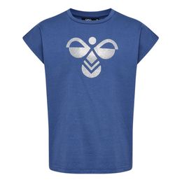 Hummel T-Shirt 'Diez' M&auml;dchen Gr&ouml;&szlig;e 152 blau / hellgrau