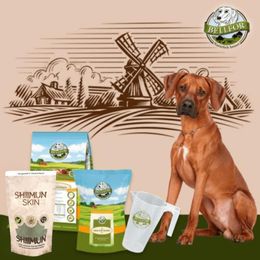 Special Set f&uuml;r Rhodesian Ridgeback - Getreidefreies Hundefutter, Shiimun Skin Pulver, Soft-snaks und Messbecher - Super Preis!