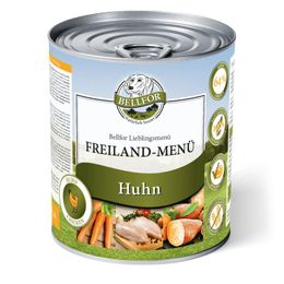 Hundefutter Nass mit Huhn - Getreidefrei - Freiland-Men&uuml;