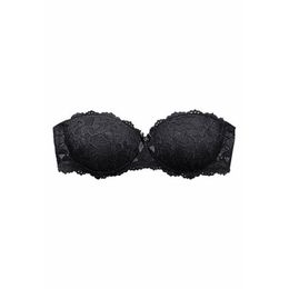 VIVANCE Balconette-BH ', Dirndl-BH, tr&auml;gerloser BH, Push-up-BH' schwarz Gr. 70C. Mit Herausnehmbaren Kissen und mit B&uuml;gel