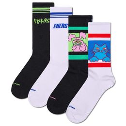 Happy Socks Socks female Black, White size 41-46