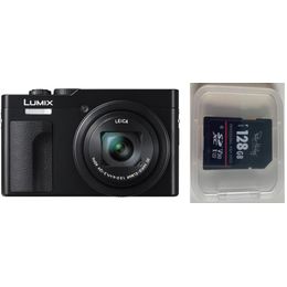 Panasonic Lumix DC-TZ99 schwarz + Peter Hadley 128GB UHS-I SDXC-Karte